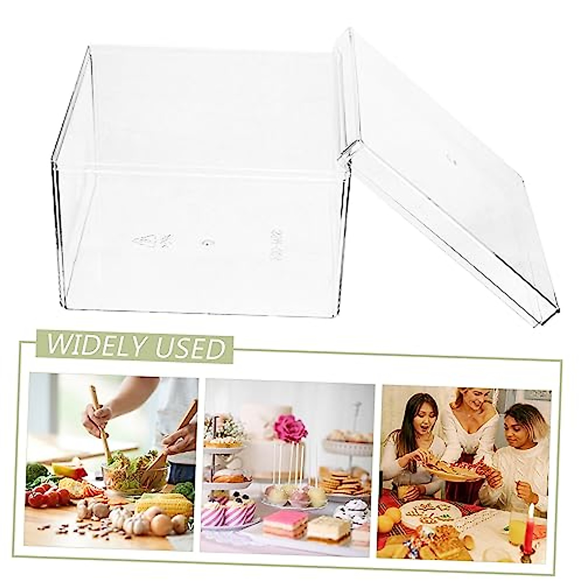 ULTECHNOVO 6pcs Boxes Transparent Mousse Box Mini Food Containers Cupcake Boxes Disposable Cake Containers Clear Cupcake Boxes Bakery Take Out Containers Toy Containers Transparent Box Ps Pie