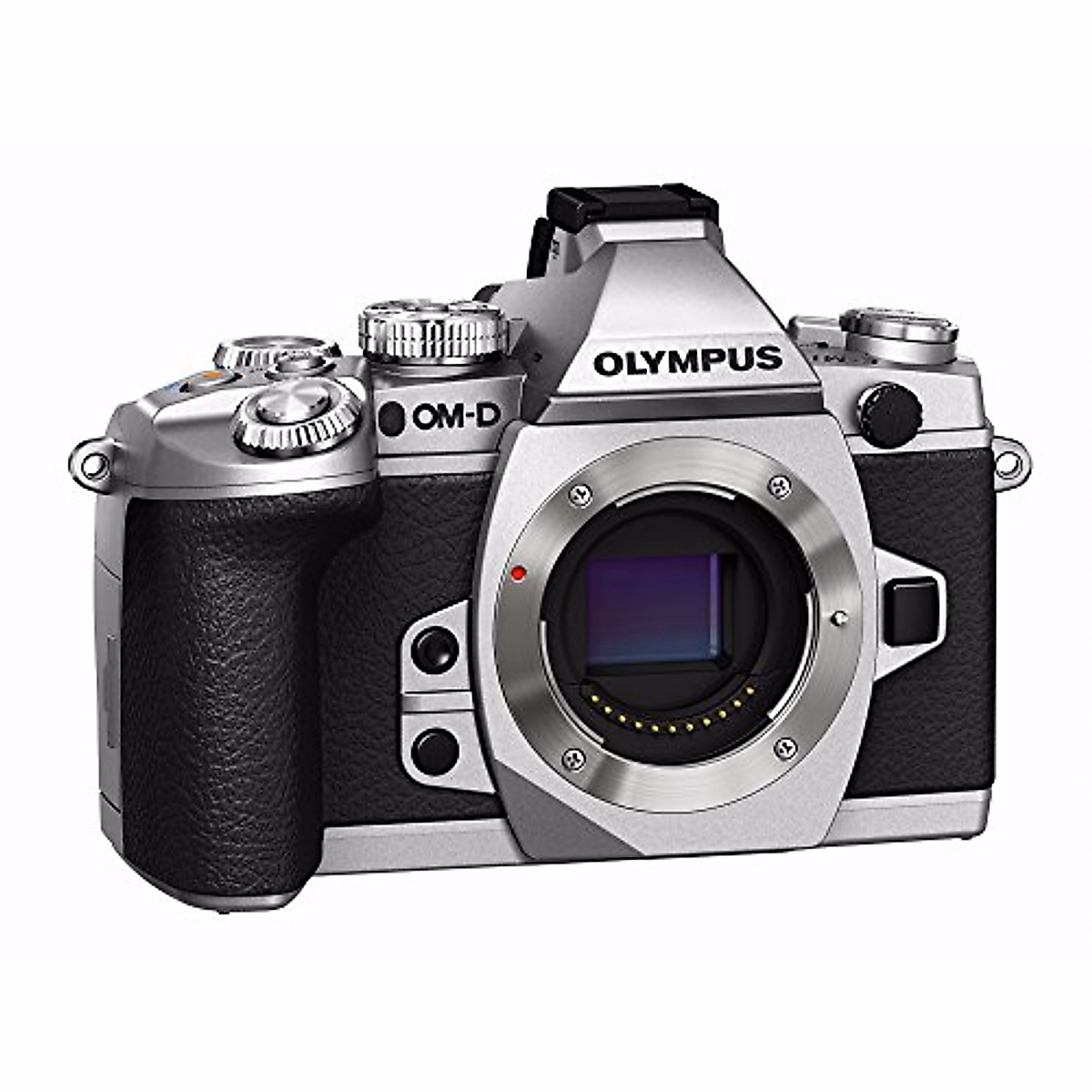 Olympus OM-D E-M1 16MP Mirrorless Digital Camera with 3-Inch LCD (Body Only) (Silver w/ Black Trim)