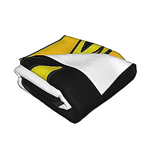 Wuozoi Funny This is fine Dog Flannel Blanket 60''x50'' Ultra-Soft Comfortable Throw Blanket for Bed Sofa Dorm Decor, Gifts, 2style