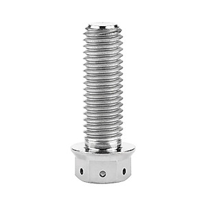 Wanyifa Titanium Flange Hex Head Bolt M8 15 20 25 30 35 40 45 50 55 60mm Screws Pack of 4 (M8x30mm, Silver)