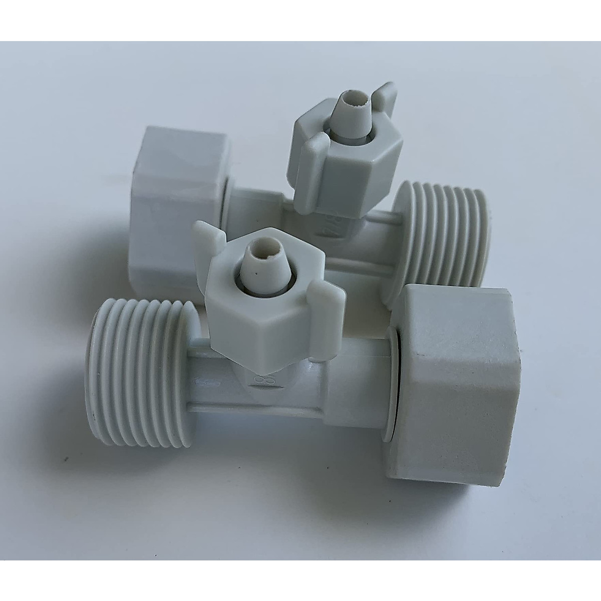 7/8 inch Female, 7/8 inch Male Nylon Bidet T-Adapter for Bidet Water Connection 1/4 or 3/8 inch Hose (2- pack 7/8-inch Bidet Connector, 2, Count)