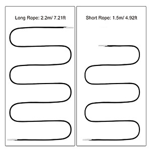 Keten Universal Replacement Cords for Zero Gravity Chair(4 Cords), Replacement Laces for Zero Gravity Chairs, Zero Gravity Recliner Repair Tool for Lounge Chair, Bungee Chair(Black)