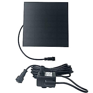 XUNMAIFBT Solar Fountain, with 4 Nozzle Solar Pond Pump Water Floating Solar Water Pump Freestanding Pump for Garden, Bird Bath, Garden Decoration