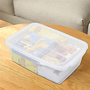Cand 14 Quart Storage Box 4 Packs, Clear Latching Bin