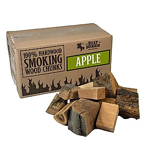 Apple Smoking Wood Chunks by Billy Buckskin Co. | All-Natural BBQ Wood Chunks | Delicious Smokey Fruity Flavor | 3.5 Pound Bag of Wood Chunks