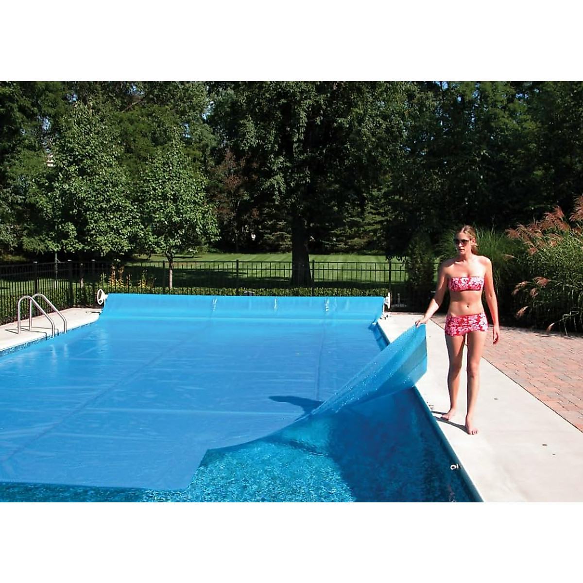 Sun2Solar Blue 12-Foot-by-28-Foot Rectangle Solar Cover | 800 Series Style | Heat Retaining Blanket for In-Ground and Above-Ground Rectangular Swimming Pools | Use Sun to Heat Pool | Bubble-Side Down…