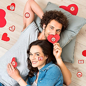 Konsait 140pcs Valentine's Day Stickers, Love Stickers, Sweet Valentine Self-Adhesive Stickers for Party Favors Cards Envelopes Presents Kids Scrapbooking Labels Decoration Stickers