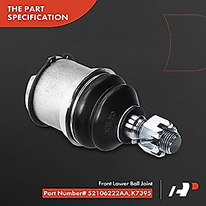 A-Premium Set of 6, Upper Lower Ball Joint, Outer Tie Rod End Compatible with Dodge Dakota 2000-2004, Durango 2000-2003, 4WD Only