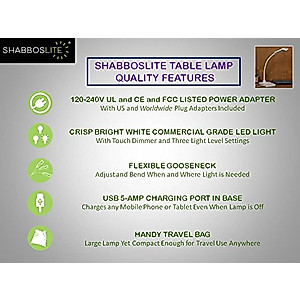 SHABBOSLITE® LED Table Lamp White