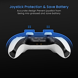 tomtoc Protective Case for PS5 Controller, Hard Shell Joystick Protector for Playstation 5 DualSense Wireless Remote, Shock-Proof, Dust-Resistant, Anti-Scratch, PS5 Accessories Protective Cover