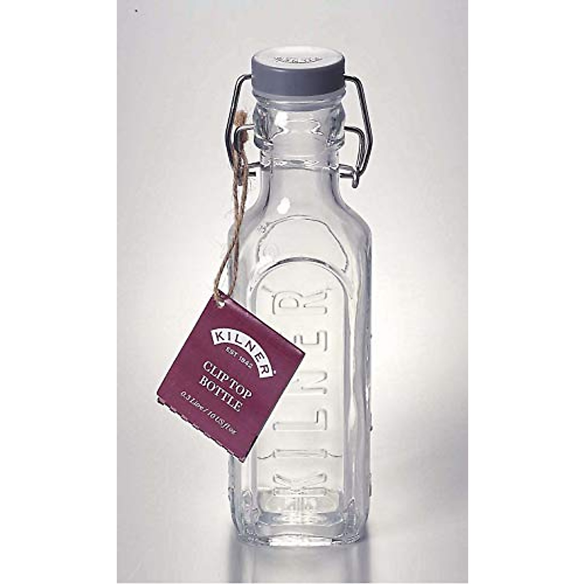 KILNER 25005 Clip Bottle, 10.1 fl oz (300 cc), Clear