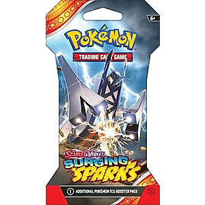 Pokemon TCG Surging Spark – Single Booster Pack – Pack Art May Vary - 10 Cards