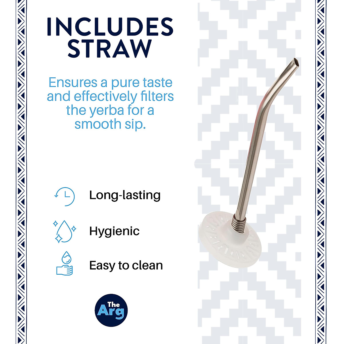 THEARG | Yerba Mate Silicone Gourd Cup with Stainless Steel Straw | Self-Clean Modern Plastic Gourd Design - Yerba Mate Cup and Bombilla Set from Argentina - Travel and Beach Essentials - Ideal Gifts