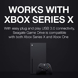 Seagate STHB500401 Game Drive for Xbox 500GB SSD External Solid State Drive, Portable USB 3.0 – Designed for Xbox One, 2 Month Xbox Game Pass Membership, 1 Year Rescue Service