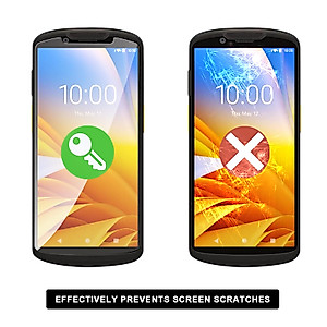 CARPSDZY 3pcs Tempered Glass Screen Protector for Zebra Symbol TC53 TC58 Handheld Barcode Scanner Mobile Computer, 9H Scratch-resistant HD Protective Film