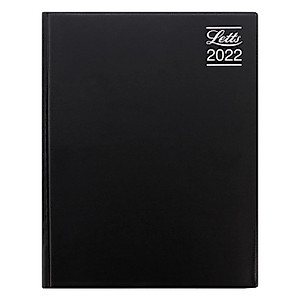 Letts Rhino 2022 diary - A4 week to view with appointments - black