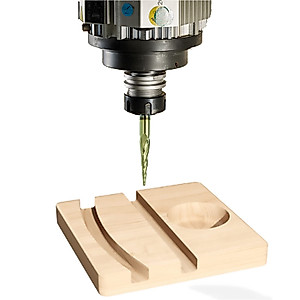 Jiiolioa Z41A3 CNC Router Bits Tapered Angle Ball Nose 1/4 inch Shank End Mill with ZRN Coated for 2D&3D Wood Carving Engraving