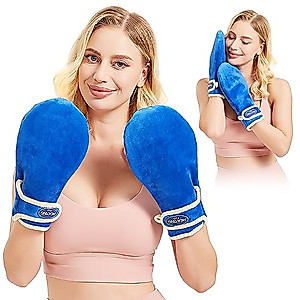 Electric Heated Mittens for Hands & Fingers - Heated Gloves & Hand Warmer for Carpal Tunnel Arthritis Tendonitis Pain Relief - Auto Shut Off Therapy Mittens for Men Women,86-158℉ (A Pair)