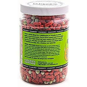 Fluker's Buffet Blend Adult Bearded Dragon Veggie Variety Diet 7oz - Includes Attached DBDPet Pro-Tip Guide