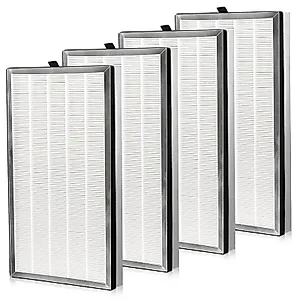 LINNIW H13 True HEPA Replacement Filter, Compatible with MA Air Purifier 112 Series, 3-stage Pre-filter, H13 True HEPA and Activated Carbon Filter Set, 4 Pack