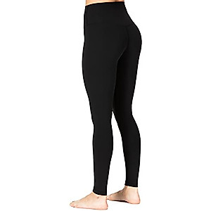 Sunzel Workout Leggings for Women, Squat Proof High Waisted Yoga Pants 4 Way Stretch, Buttery Soft (Black, L)