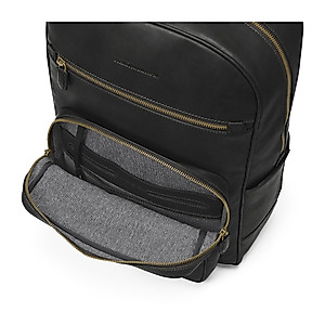 Johnston & Murphy Men's Rhodes Backpack Black Full Grain