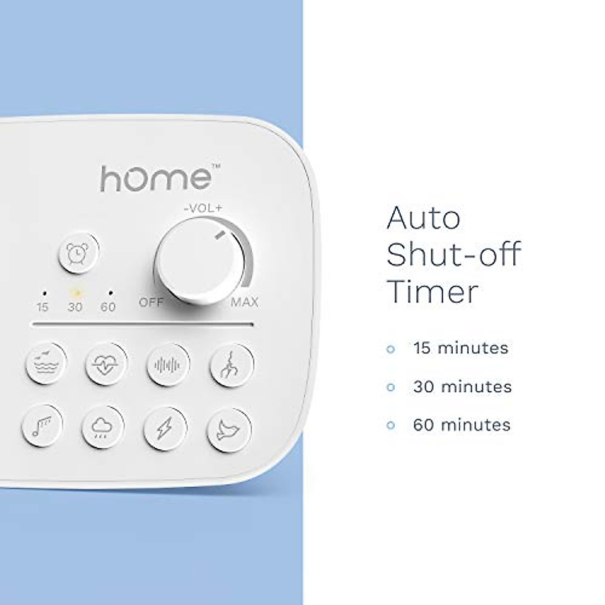 hOmeLabs Portable White Noise Machine - 8 Surprisingly Soothing Sounds for Sleep, Slumber, Siesta or Snooze