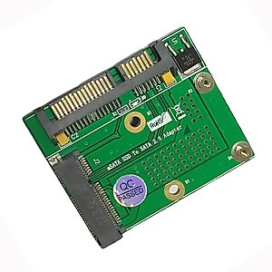 WLGQ mSATA Mini PCIe SSD Solid State Drive to 2.5 Inch SATA Adapter Card