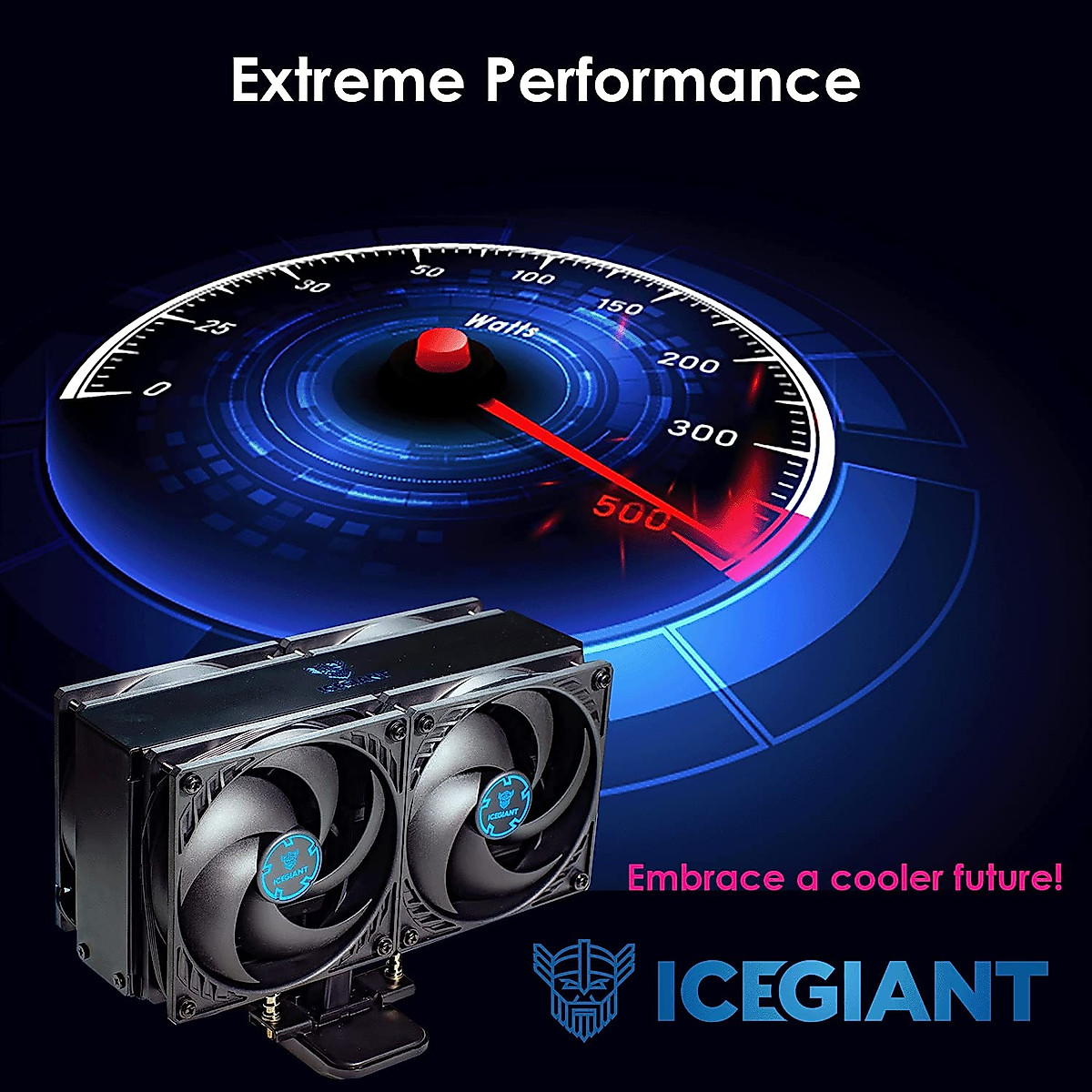 IceGiant ProSiphon Elite CPU Cooler for Intel AMD Desktop Processors, Compatible with AMD Ryzen 7000, AM4, AM5, sTRX4, TR4 CPUs, Intel LGA 115x, 1366, 1200, 2011/2066