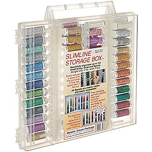 Sulky Metallics Slimline Dream Assortment Storage Box, Metallic