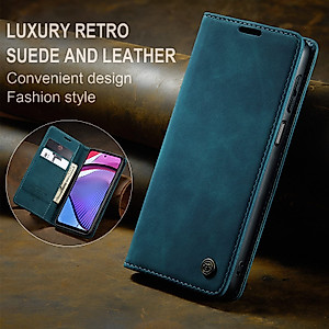 Kowauri for Moto G Power 5G 2023 Case,Leather Wallet Case Classic Design with Card Slot and Magnetic Closure Flip Fold Case for Motorola Moto G Power 5G 2023 (Teal)