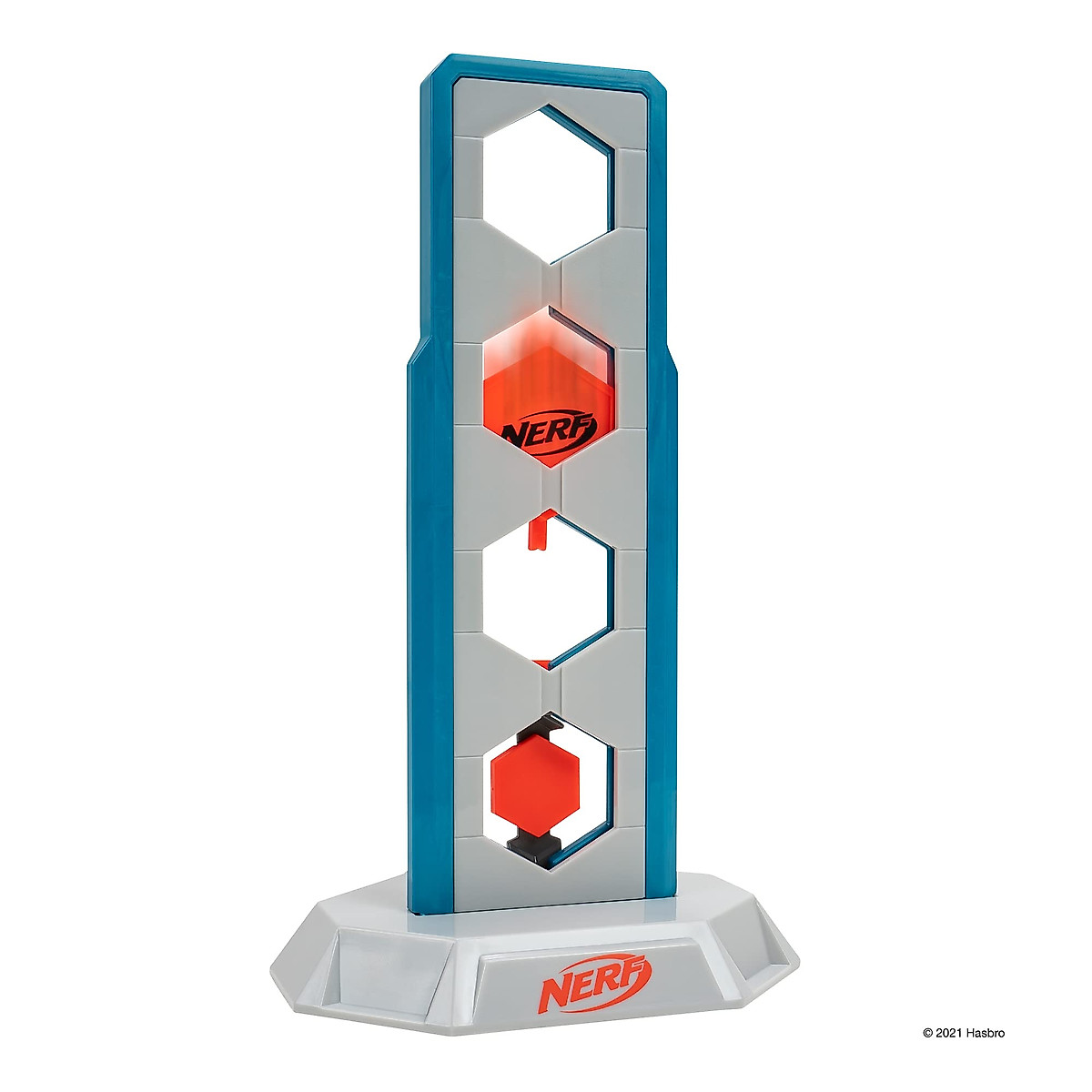 NERF Elite 5-in-1 Target Challenge - Five Unique Targets with Five Stackable Bases Plus Trophy Target Token