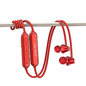 ZAQE Neckband Bluetooth Headphones, Noise Cancelling Wireless Headset with Magnetic, Freely Foldable & Lightweight Build, IPX5 Waterproof Earphones for Running Sports Workout