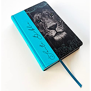 Biblia RVR 1960 letra grande, tamaño manual, tapa dura de tela León aguamarina / Spanish Bible RVR 1960 Handy Size Large Print Hardcover Cloth Lion Aquamari