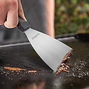 Anpro Griddle Accessories Set for Blackstone and Camp Chef Griddle, 15 PCS Flat Top Grill Accessories Set with Griddle Scraper, Metal Spatula, Egg Rings for Outdoor BBQ, Camping, Gifts for Fathers Day