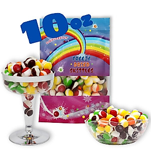 Freeze Dried Candy - 10oz XX LARGE pack of CANDYGENIUS cool freeze dry candies puff frozen dehydrated skittles bulk giant snack fruit crunch birthday kids parties