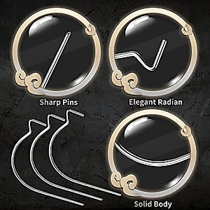 20 Pieces Stainless Steel Picture Hangers Super Hooks, Picture Drywall Hanging Hooks, PinCute Hercules Hooks Hangers Holds Up to 100 lbs, Hang Art, Clock, Shelves, Frames, or Planters (20)