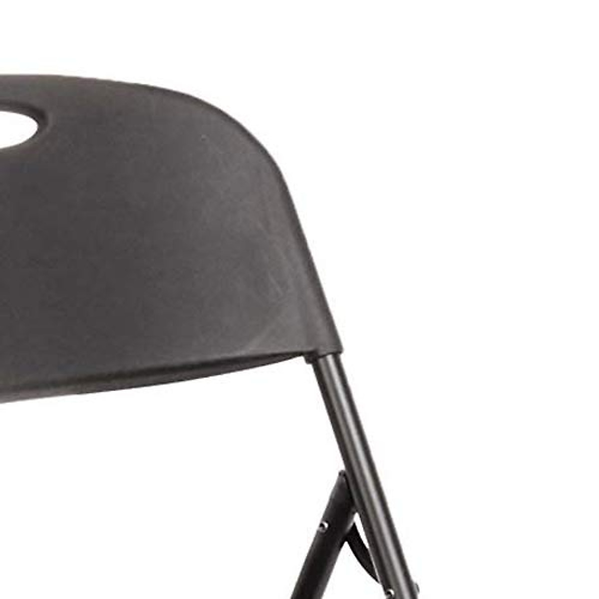 Amazon Basics Folding Plastic Chair with 350-Pound Capacity - Black, 6-Pack