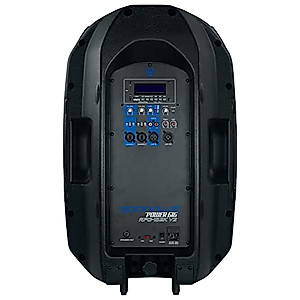 Rockville RPG152K Dual 15" Powered Speakers, Bluetooth+Mic+ Stands+Cables