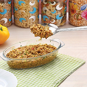 Premium 3 Piece Stainless Steel Baking & Basting Spoon Set, Includes 15" Solid Spoon, 13" Perforated Spoon, 11" Slotted Spoon - Heavy Gauge Durability - Modern Mirror Finish Flatware