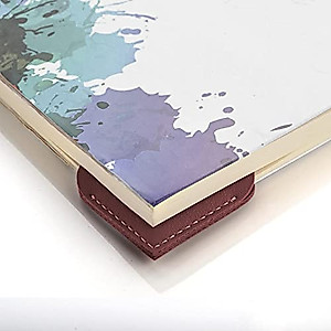 9 Pcs Leather Heart Bookmark, Heart Corner Page Book Marks, Bookmarks Accessories for Women, Kids, Reading Lover, Handmade Book Reading Gift for Book Lovers