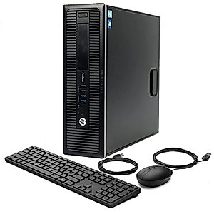 HP Desktop Computer 600 G1 ProDesk Small Form Factor SFF PC, Intel Quad Core i5 up to 3.60GHz,8GB Ram 500GB Hard Drive,WiFi,DVD,DP VGA Port,New Keyboard & Mouse Included, Windows 10 Pro (Renewed)