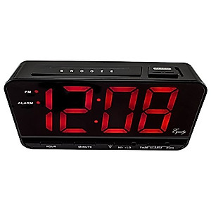 Equity 30401 3" Red LED Electric Alarm Clock, X-Large