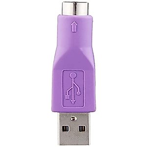 StarTech.com Replacement PS/2 Keyboard to USB Adapter - F/M - Keyboard adapter - PS/2 (F) to USB (M) - GC46MFKEY, Purple