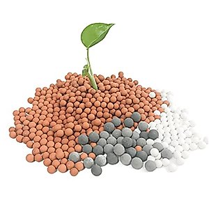 CcYLQ 3 Packs Replacement Shower Head Beads，80g Shower Filter Stone Beads，Mineral Stone Balls for Water Filtration，Suitable for Filtered Shower Head(Orange Gray White)