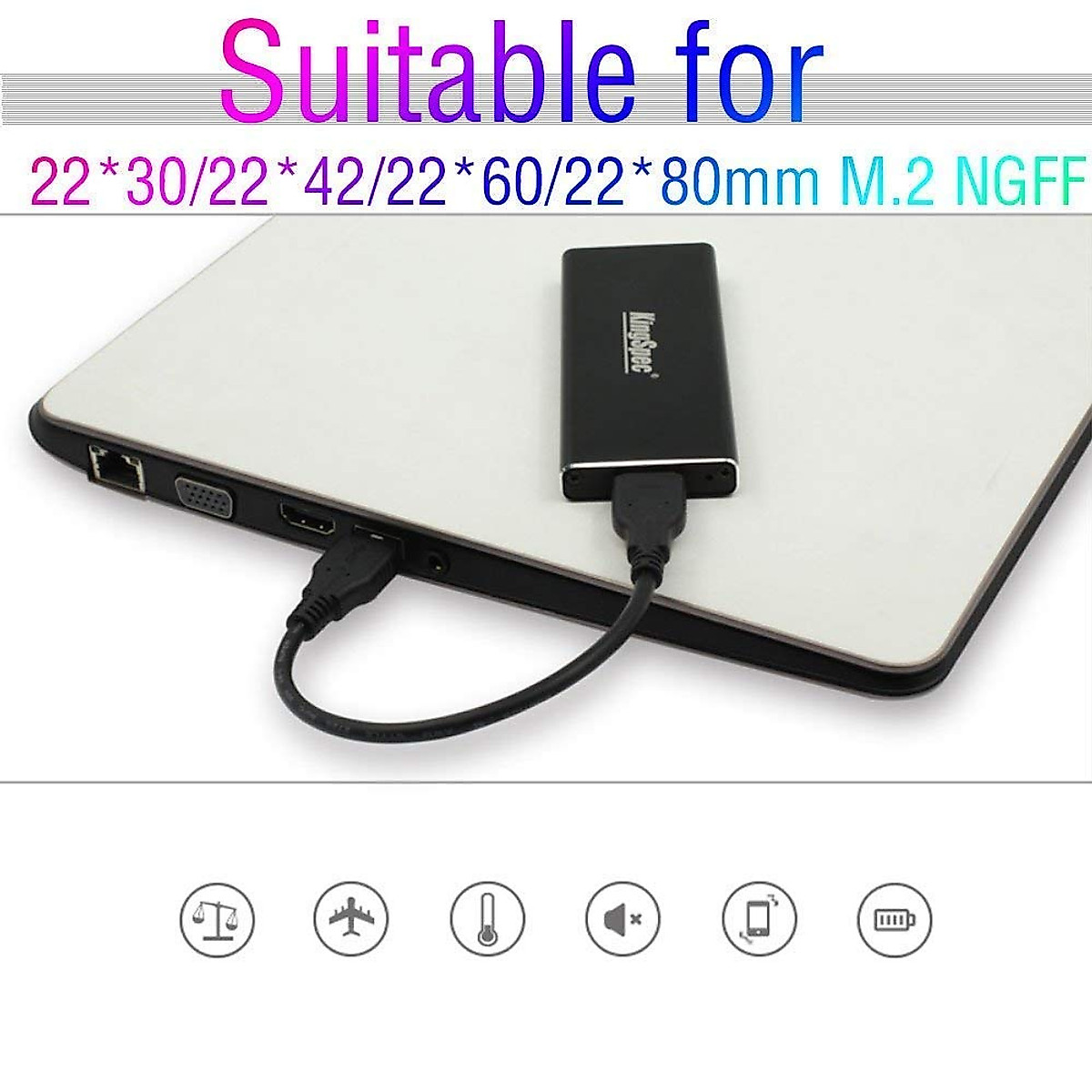 128GB KingSpec mSATA MT-128T SATA 6Gb/s Solid State Disk TLC