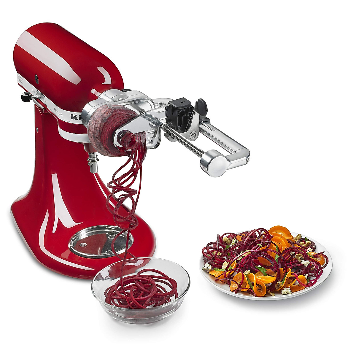 KitchenAid Spiralizer Plus with Peel, Core and Slice and Vegetable Sheet Cutter Attachment Bundle