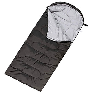 10 Pack Sleeping Bags for Adults Cold Weather Bulk for Homeless People, 4 Seasons Warm or Cold Lightweight Indoor Outdoor Backpacking, Camping (All Black Pack)