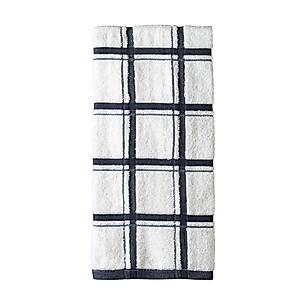 XLNT Blue Large Kitchen Towels (3 Pack) - 100% Cotton Dish Towels | 20" x 28" | Ultra Absorbent Dishcloths Sets of Hand Towels/Tea Towels for Everyday Scrubbing | Quick Drying Kitchen Washcloths