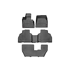 WeatherTech Custom Fit FloorLiners for BMW Alpina XB7, X7 50i, X7 M50i, X7 M60i, X7 40i - Full Set (441507-1-3-4), Black